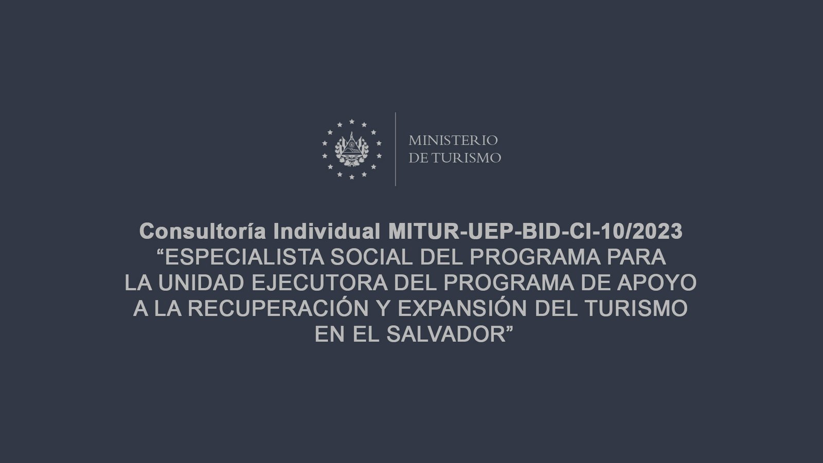 MINISTERIO DE TURISMO