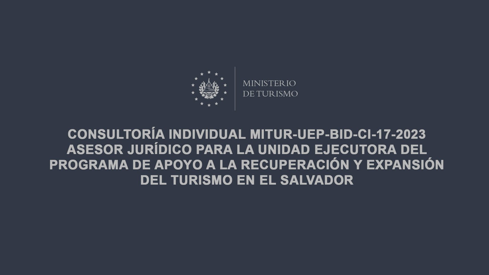 MINISTERIO DE TURISMO